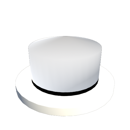 Exclusive White Top Hat | BrickPlanet